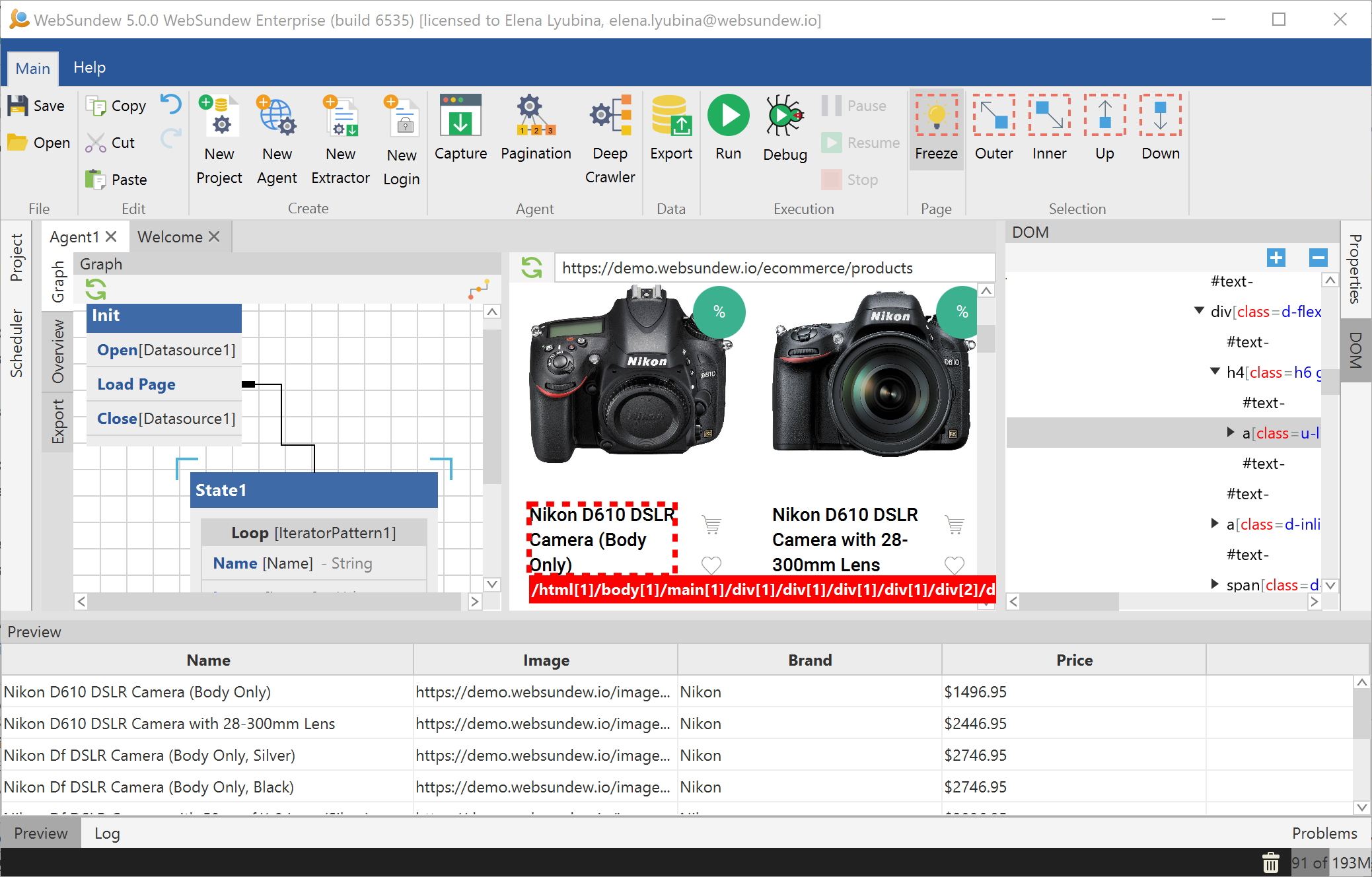 WebSundew - web scraping and data extraction solution